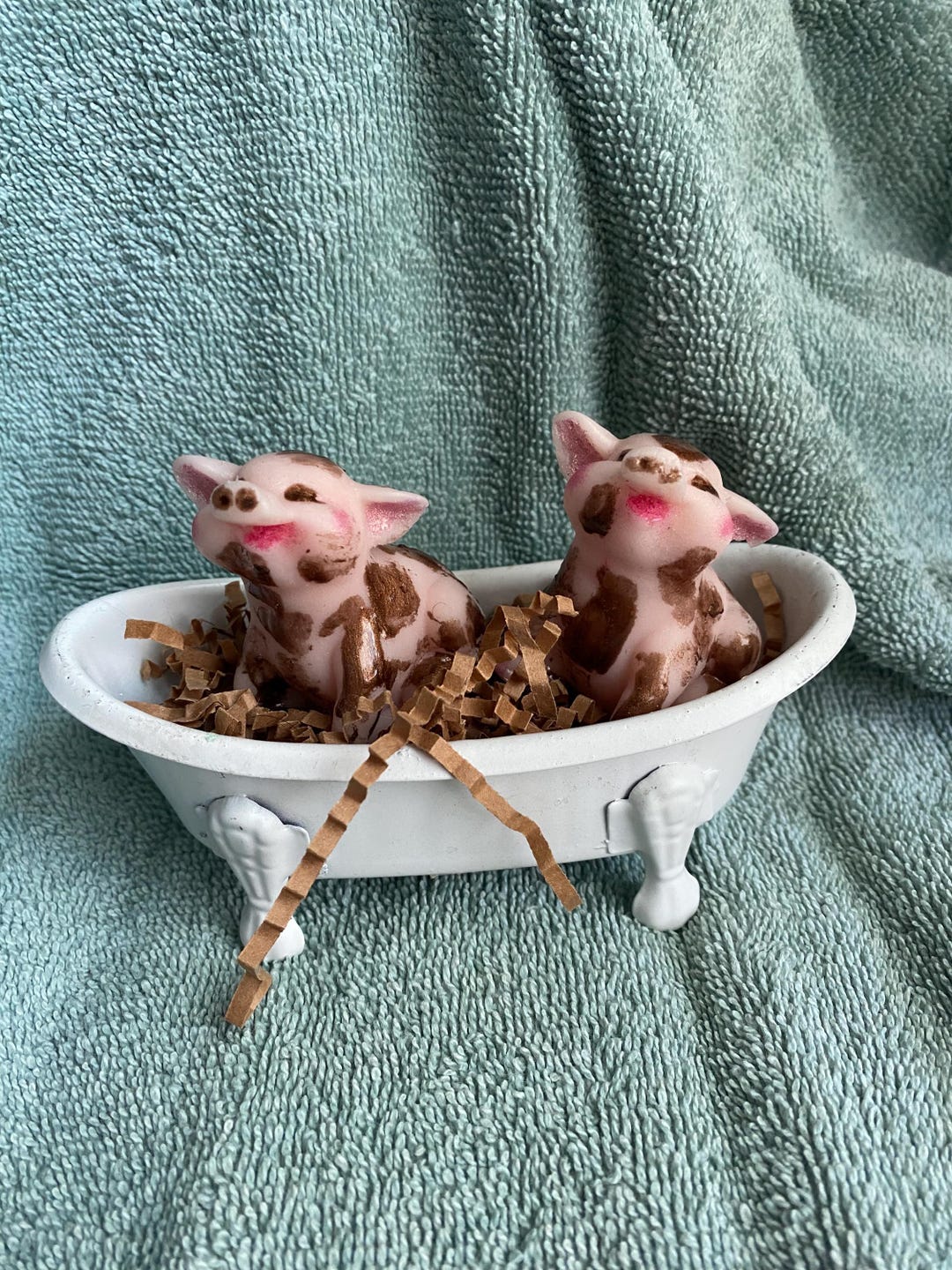 Muddy Pig Soap Set – Peach Piggy Soaps, Farm Animal Party Favors - Etsy