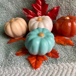 Pumpkin Soap Set - Mini Pumpkins, Fall, Autumn, Halloween, Decorative Soaps, Thanksgiving Gifts ...