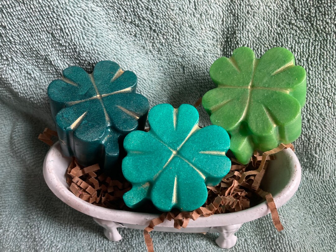 St. Patricks Day Set, Shamrock, Shamrock Soap, Shamrock Gifts, Party ...