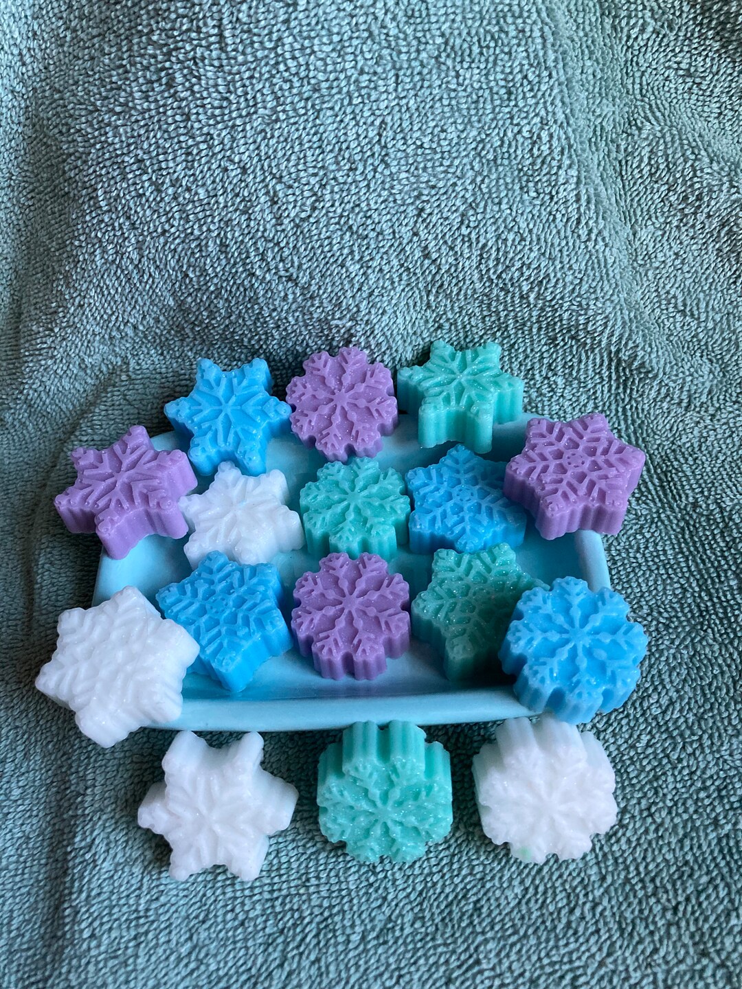 Mini Snowflake Soaps: Winter Holiday Guest Soaps, Set of 16 - Etsy