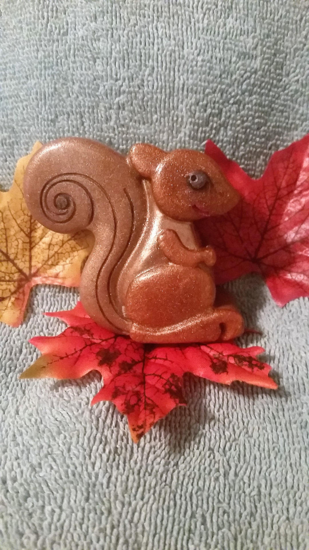 Squirrel Soap - Woodland Animal, Gift Idea, Party Favor, Kids Soap, Stocking Stuffer, Decorative ...