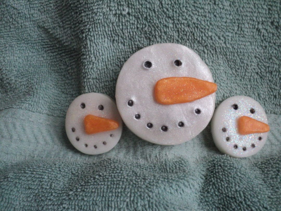 Snowmen Soap Set - Snowman Faces,holiday Soap, Party Favor, Snowman ...