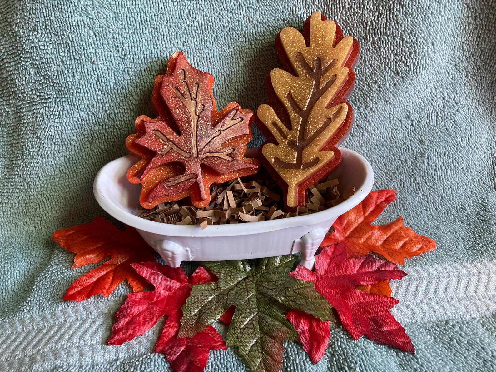Fall Leaf Soap Set Fall Soapfall Leaves Autumn Fall - Etsy