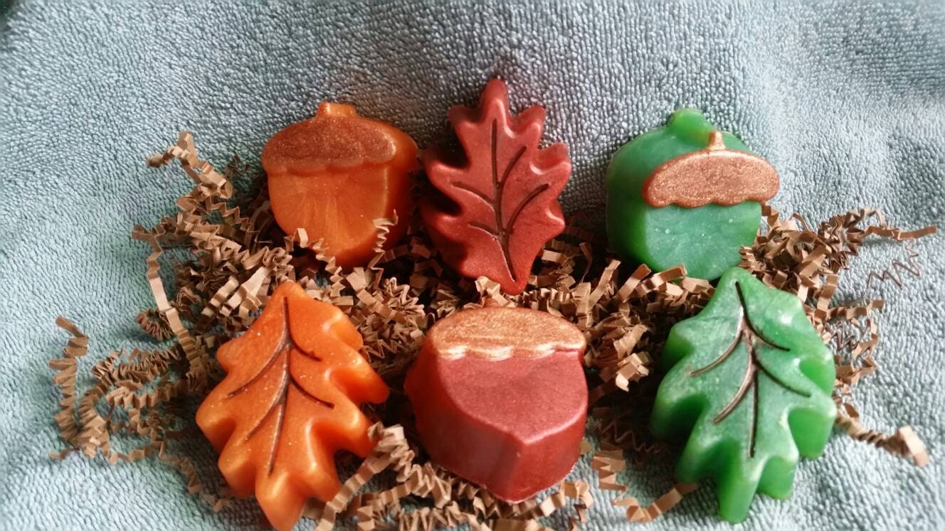 Fall Soap Set: Leaf and Acorn Guest Soaps, Party Favors - Etsy