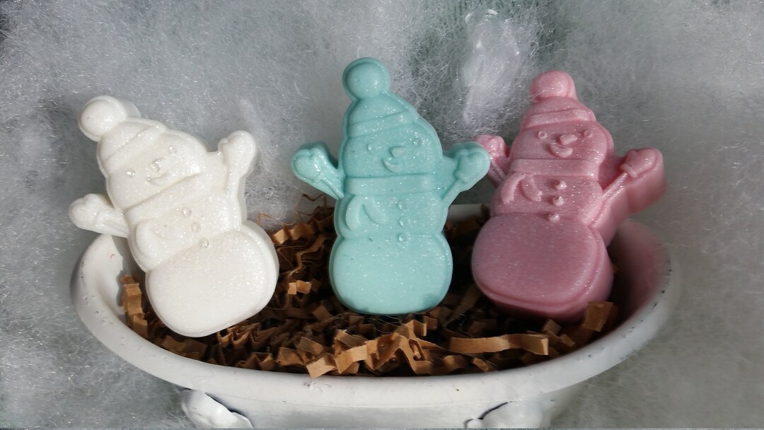 Snowman Soap - Snowman, Guest Soap, Holiday Soap, Gift Ideas, Winter ...