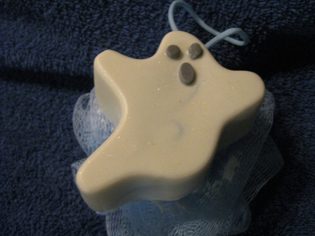 Spooky Ghost Soap on a Rope: Halloween Bath Scrubby Party Favor - Etsy