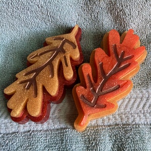 Fall Leaf Soap Set - Fall Soap,fall Leaves, Autumn, Fall Weddings ...