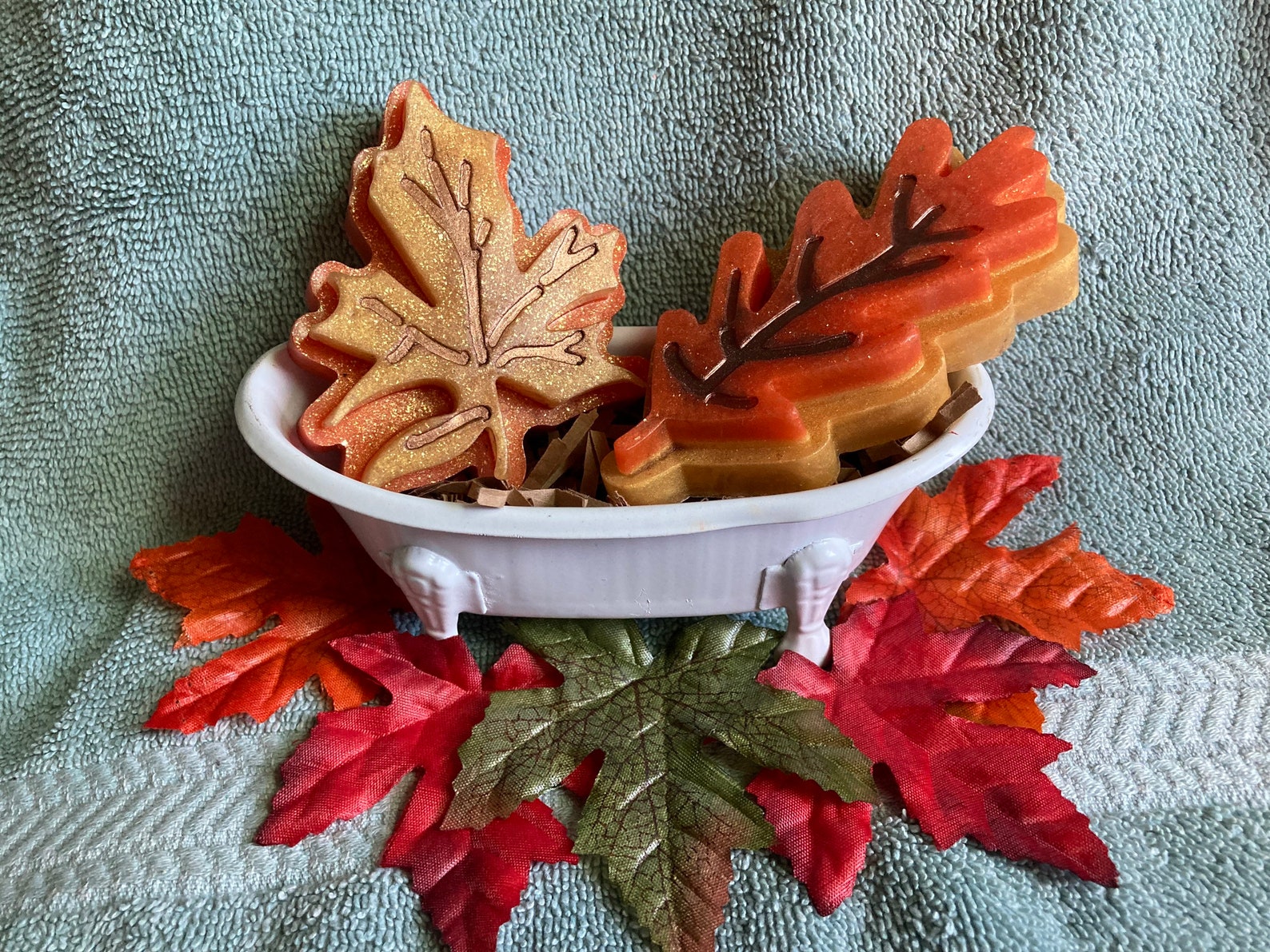 Fall Leaf Soap Set Fall Soapfall Leaves Autumn Fall - Etsy