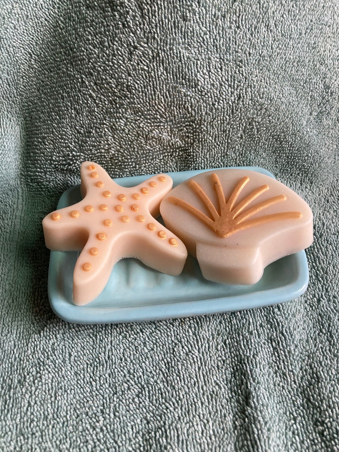 Sea Shell Soap Set - Sea Shell, Star Fish, Beach Theme, Summertime ...