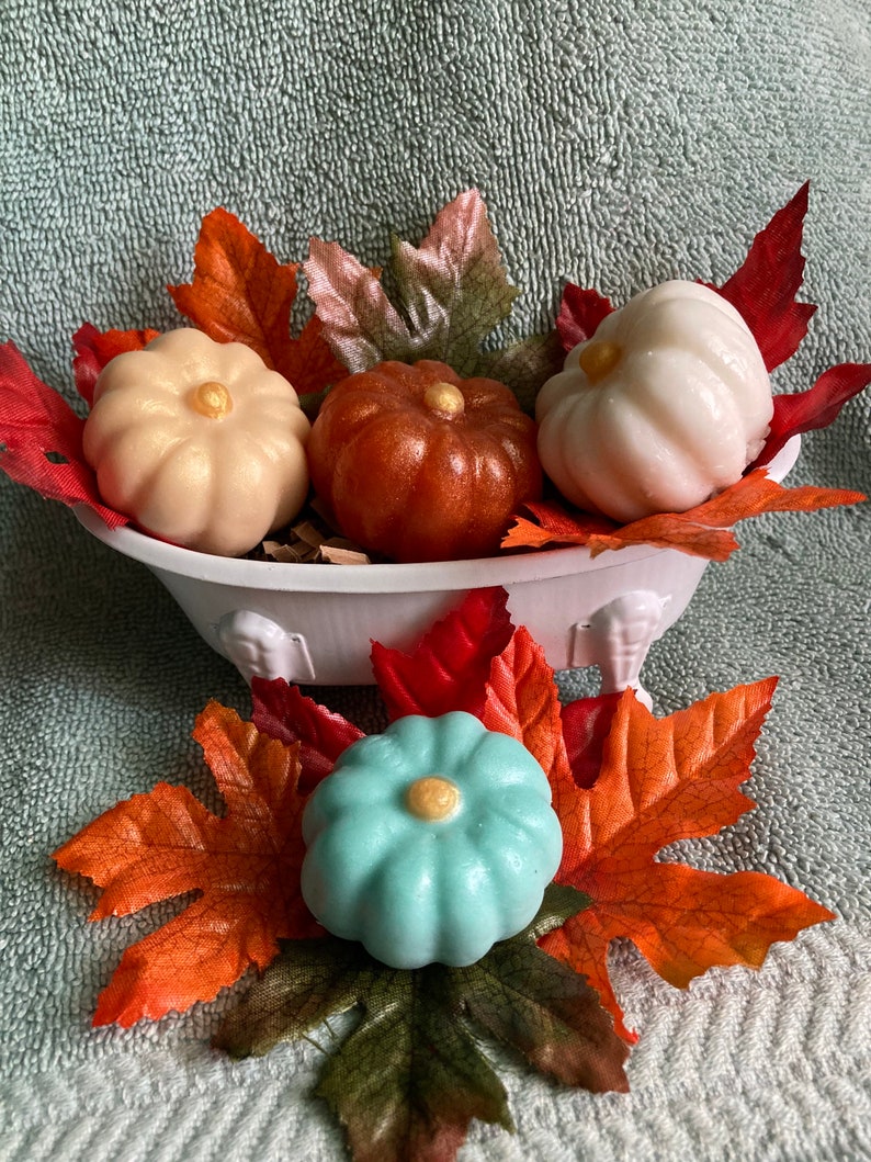 Mini Pumpkin Soap Set: Fall Scented Decorative Soaps - Etsy