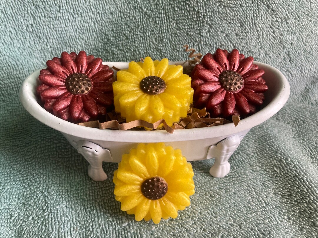 Mini Sunflower Soaps - Sunflower Soaps, Flower Soaps, Gift Ideas ...