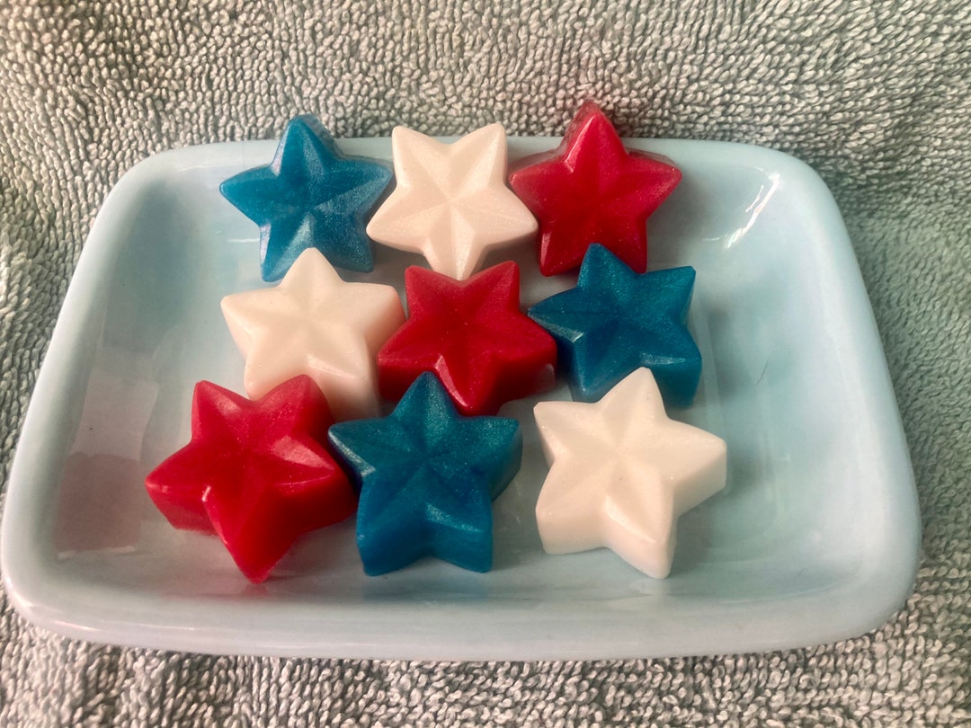 Mini Patriotic Star Soaps Star Soaps Memorial Day 4th of July ...