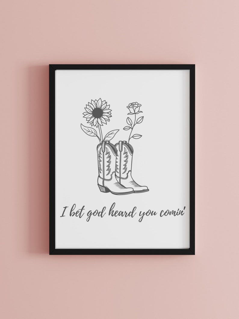 Pink Skies, Zach Bryan Poster, Art Trendy, Cowgirl Wall Art. Cowgirl ...