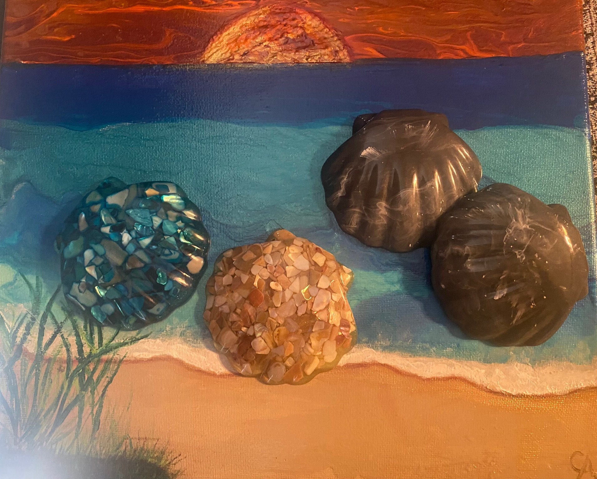 Seashell Collectors Beach Lovers Check Out These Handcrafted Epoxy ...