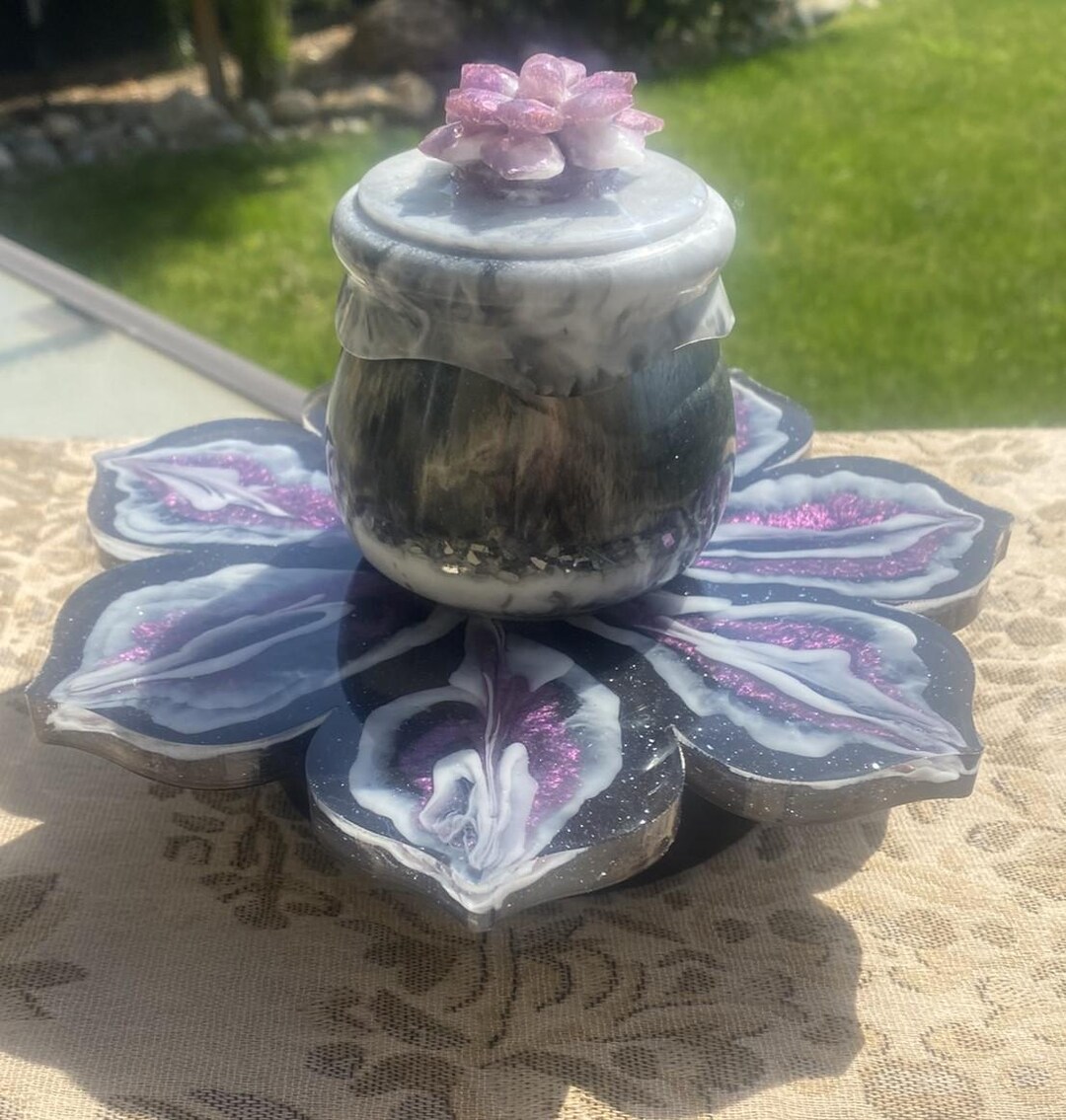 Bargin Basement Candy Jar and Tray, Candy Jar, Serving Tray, All ...
