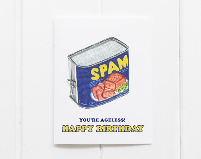 SPAM Birthday Card - Etsy