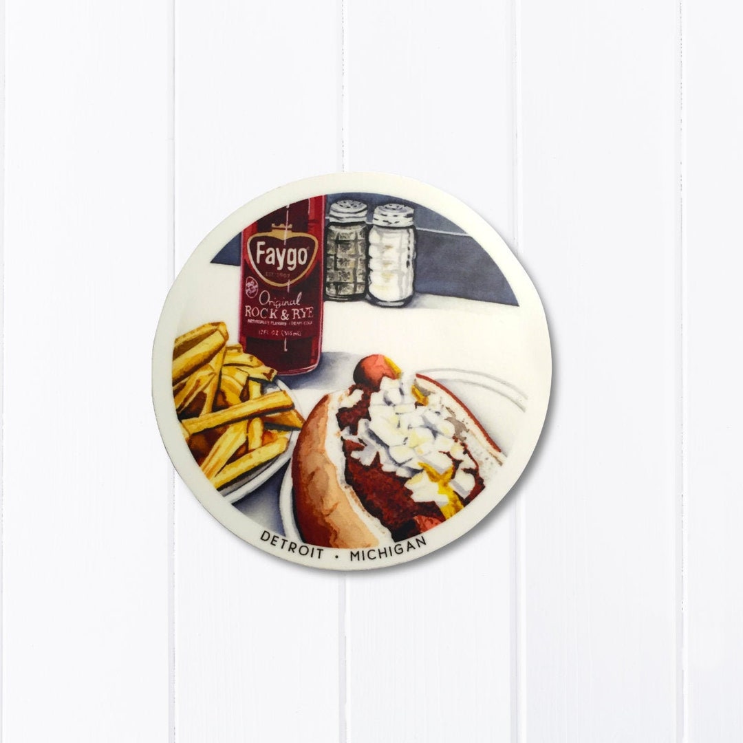 Faygo Rock and Rye Soda Coney and Fries Vinyl Sticker - Etsy