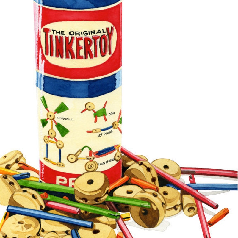 Vintage Tinker Toys - Etsy