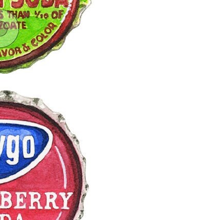 Faygo Bottle Pop Caps Watercolor Painting Fine Art Print - Etsy