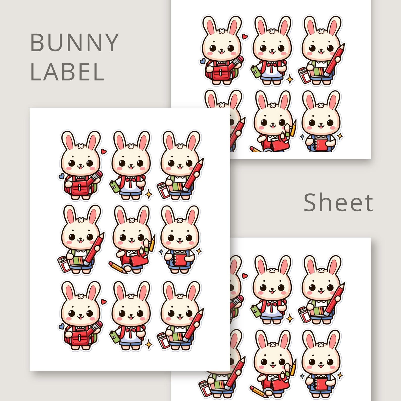 Printable Cute Animal Classroom Stickers for Teachers Print and Cut ...