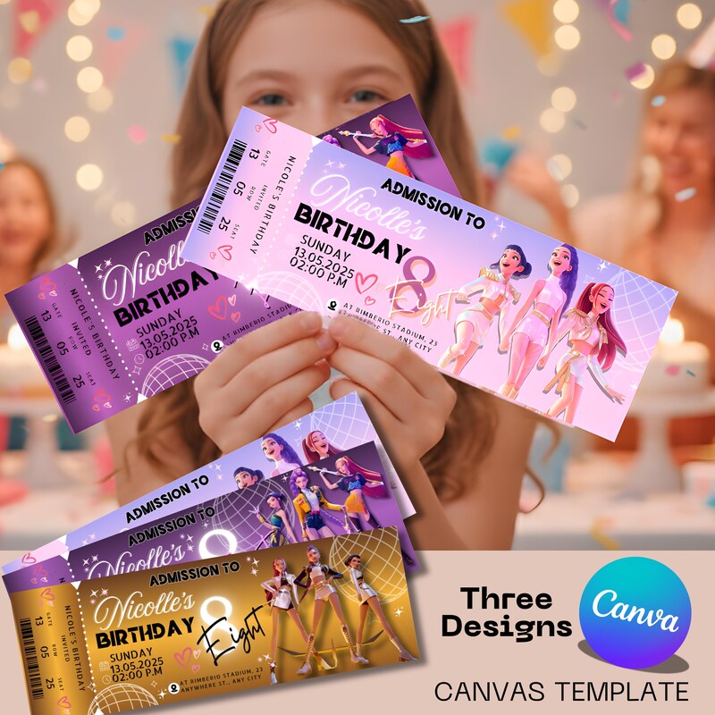 Kpop Invitation Birthday - Etsy