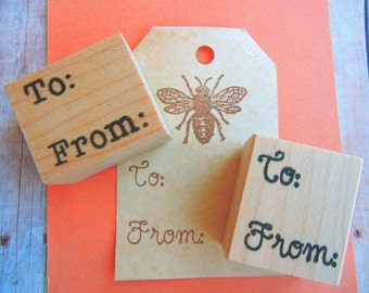 To and From Stamp | Etsy