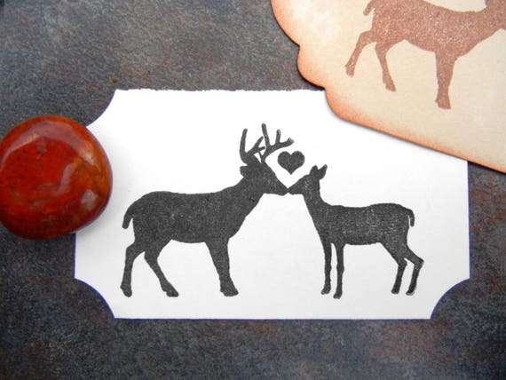 Buck And Doe Kissing Decal