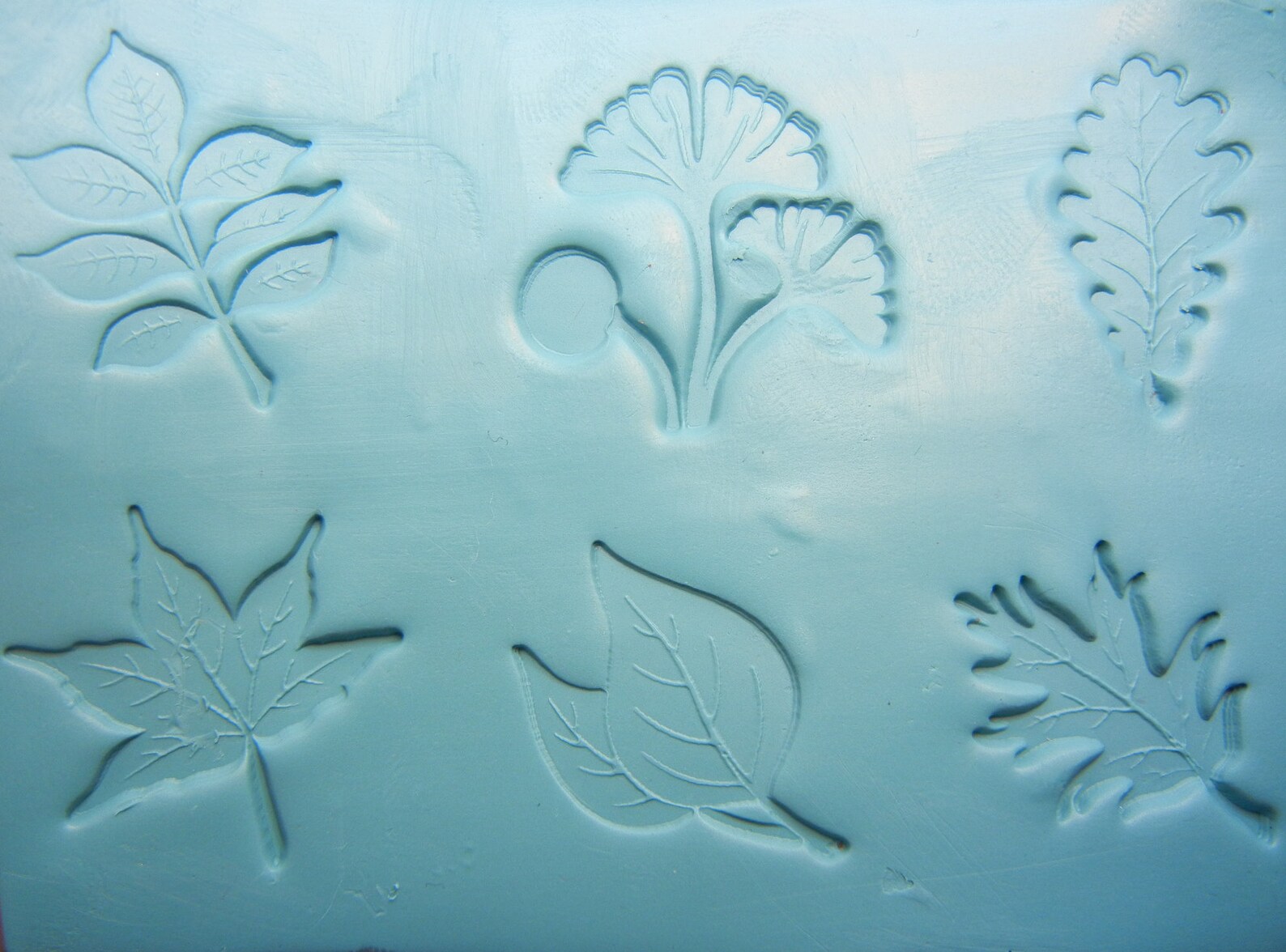 LEAVES Texture Stamp Set / Texture Mat for Clay Metal Clay - Etsy