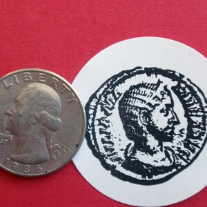 Ancient Roman Coin Rubber Stamp Handmade by Blossom Stamps - Etsy