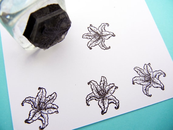 Paper & Party Supplies Paper Mini stamp Lily etna.com.pe