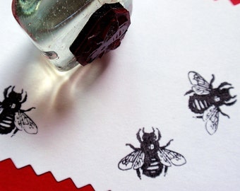 Bee Rubber Stamp | Etsy