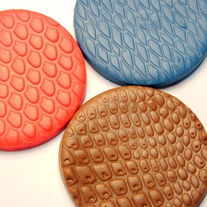 SCALES Texture Mat, Texture Stamp Set for Clay, Metal Clay, Polymer ...