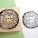 Custom Tree Rings With Heart and Initials Rubber Stamp Rustic - Etsy