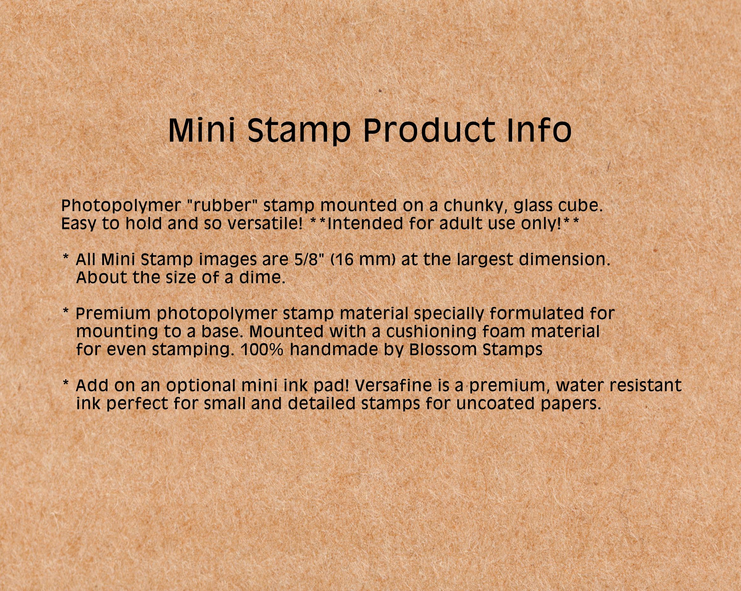 Mini Holly Rubber Stamp, Tiny Christmas Stamp for Tags, Envelopes ...
