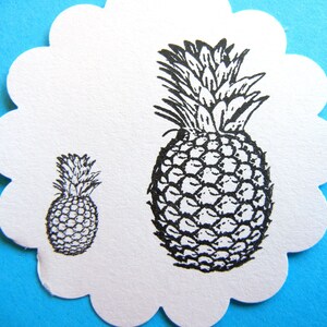 Pineapple Rubber Stamp, Tropical Fruit Stamp, Hawaiian Pineapple Stamp ...
