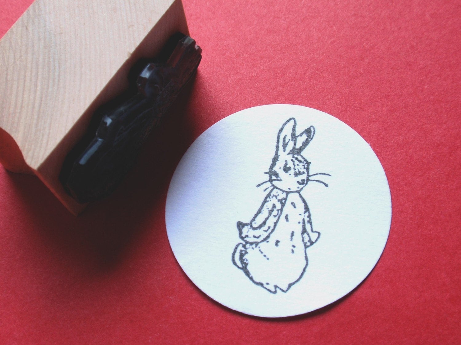 Small Peter Rabbit Rubber Stamp, Beatrix Potter Art Stamp, Baby Shower ...