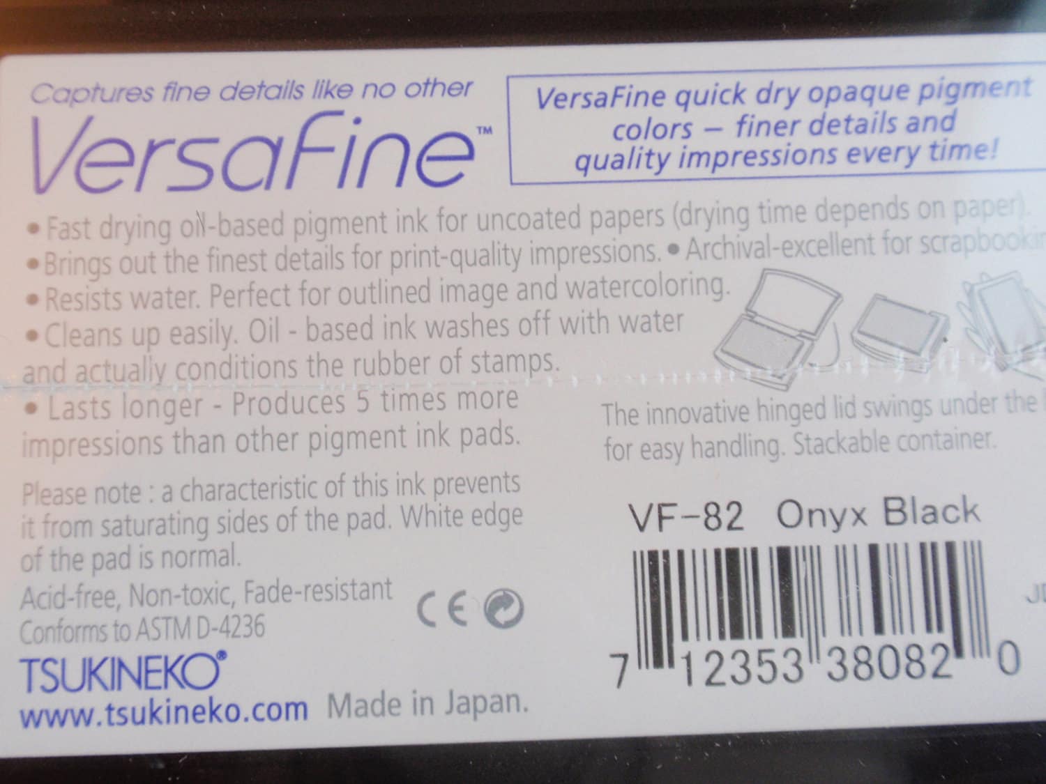 Sepia Brown Ink Pad - Versafine by Tsukineko - Full Sized - the BEST ...
