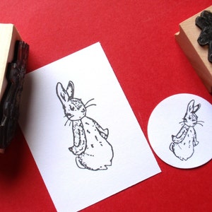 Peter Rabbit Stamp, Beatrix Potter Stamp, Baby Shower Rubber Stamp ...
