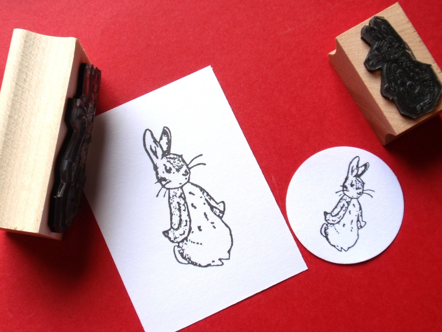 Peter Rabbit Stamp, Beatrix Potter Stamp, Baby Shower Rubber Stamp ...