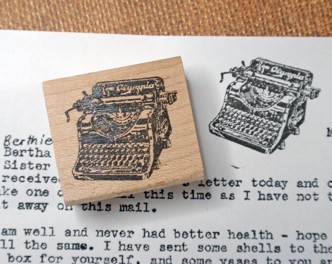 Antique Olympia Typewriter Rubber Stamp, Vintage Typewriter Junk ...