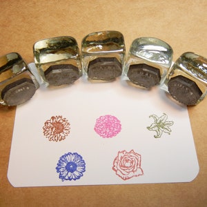 Tiny Gerbera Daisy Flower Rubber Stamp 16mm Flower With - Etsy