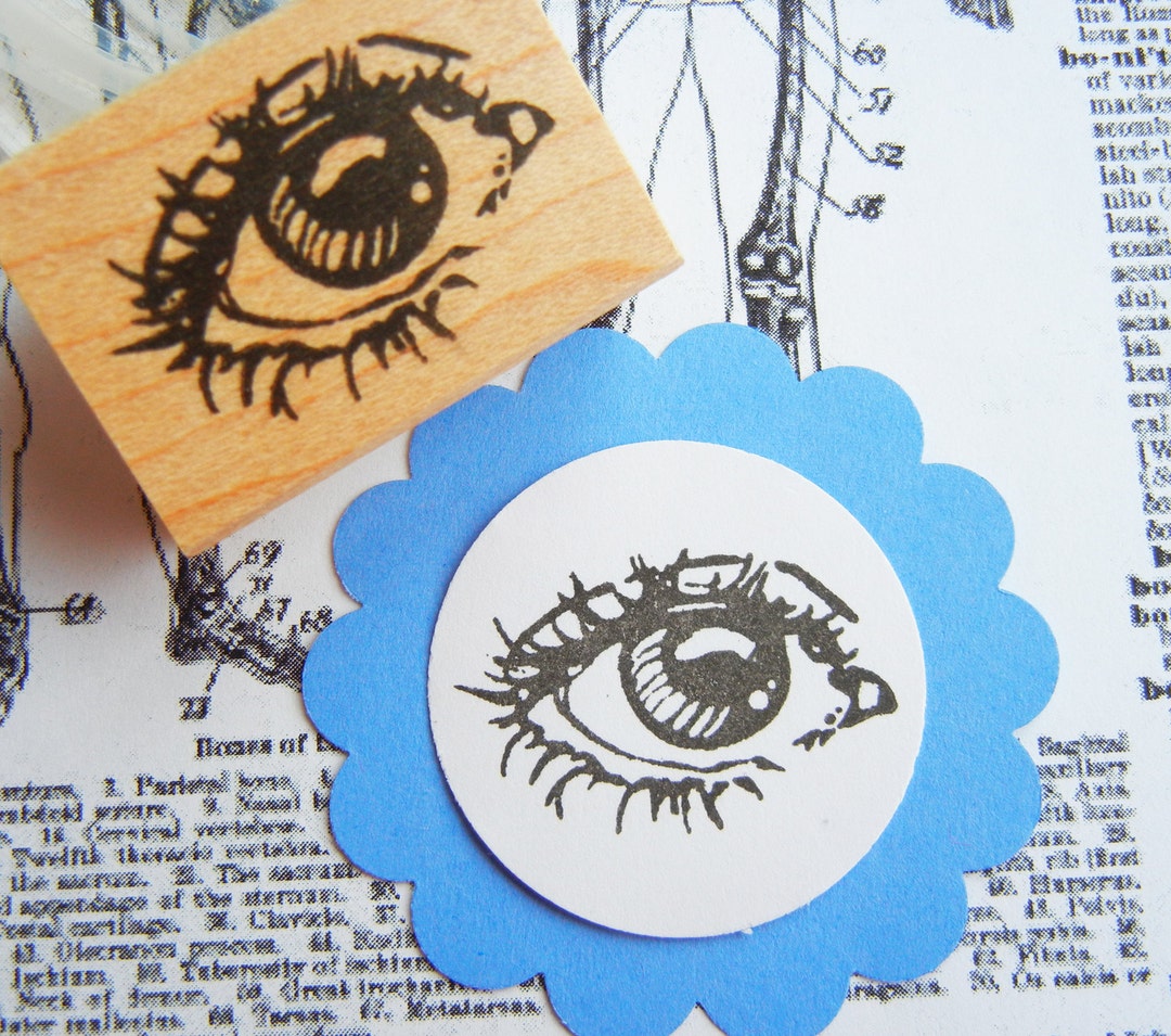 Human Eye Rubber Stamp Female Eye Stamp Anatomy Gift - Etsy
