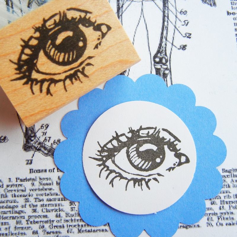 Eye Rubber Stamp - Etsy