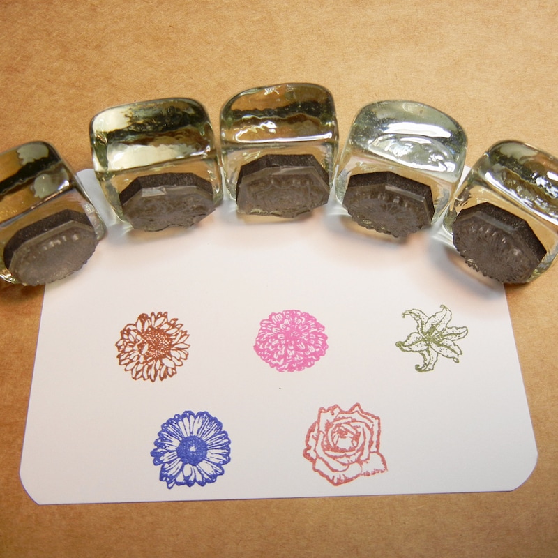 Lily Rubber Stamp - Etsy