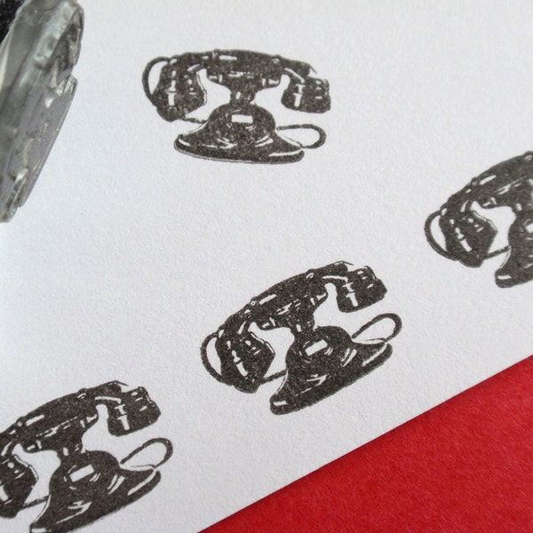 Telephone Stamp - Etsy
