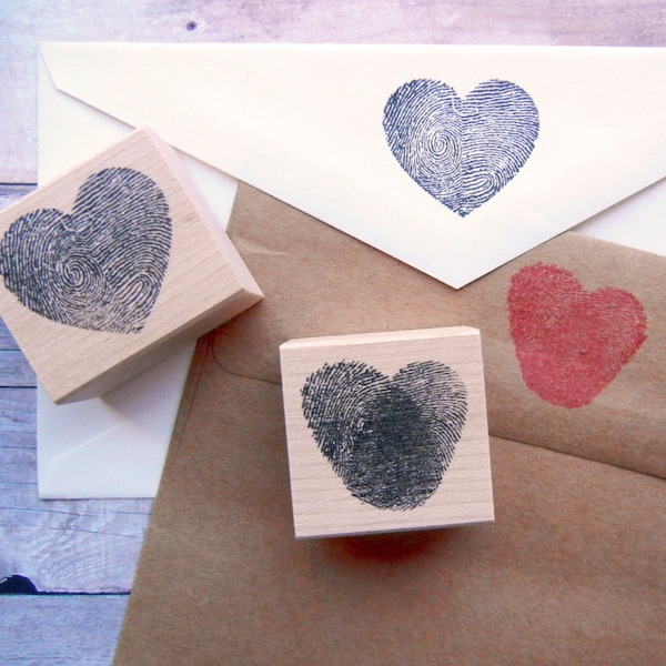 Heart Rubber Stamp - Etsy