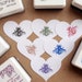 Mini Starfish Rubber Stamp 16mm, Beach Theme Stamp Handmade by Blossom ...