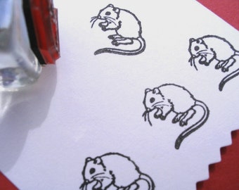 Mouse Rubber Stamp - Etsy