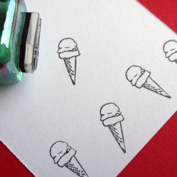 Ice Cream Cone Stamp - Etsy