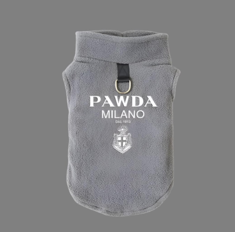 Luxury Dog T-shirt – Pawda Dog Clothes – Designer-inspired Pet Outfit ...